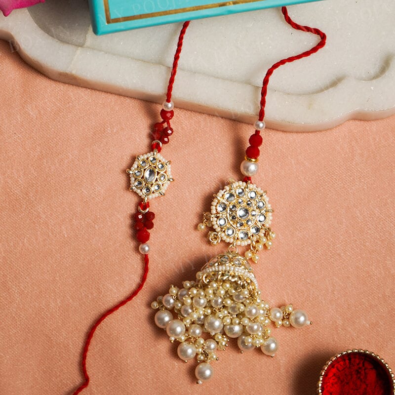 Buy Shahi Pearl Abhooshan Bhaiya Bhabhi Rakhi Online in India ...