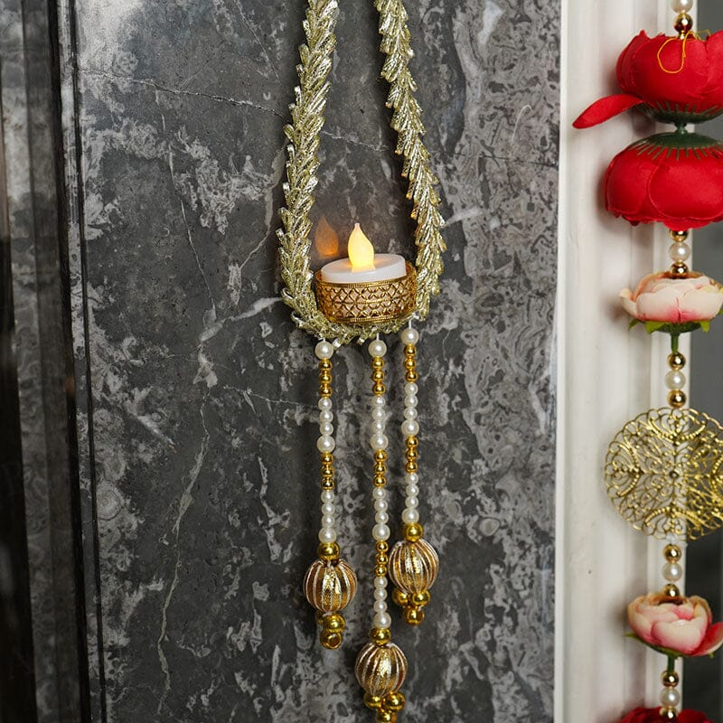 Buy Drop Wall Hanging T-light Holder Online in India - Mypoojabox.in
