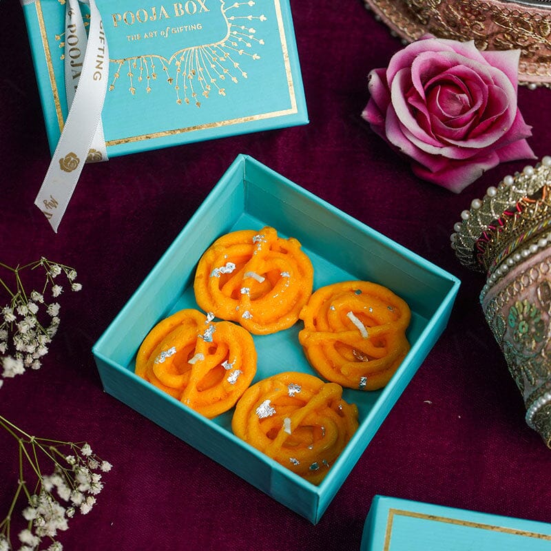 Buy Jalebi Scented Candles Gift Box - Online in India - My Pooja Box