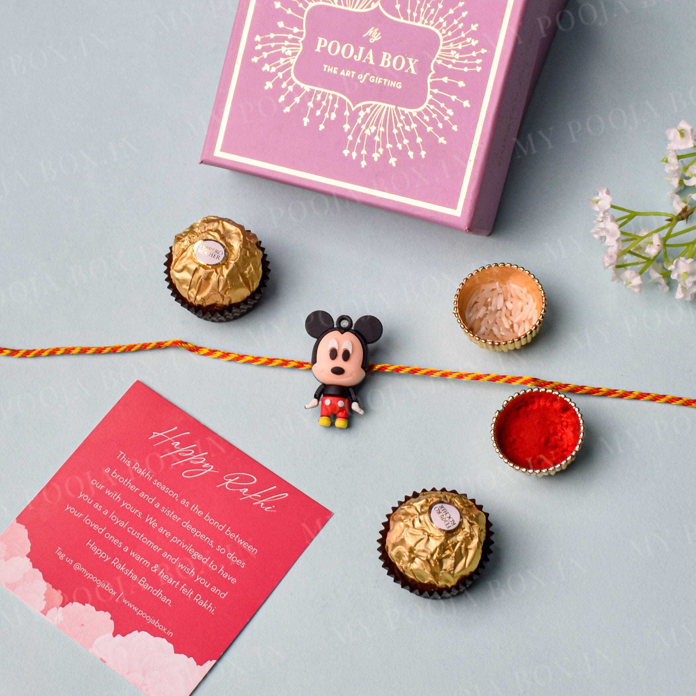 Buy Mickey Mouse Munchkin Quirky Kids Rakhi Online in India - Mypoojabox.in