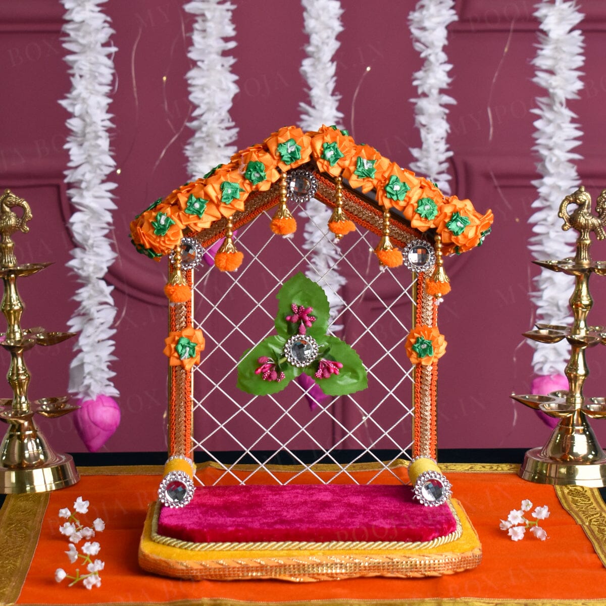 Buy Elegant Floral Phool Darbar-Medium Online in India - Mypoojabox.in