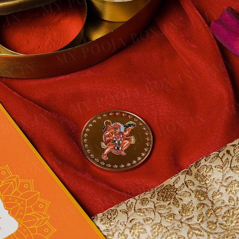 Buy 24K Gold Foil Hanumanji Coin - Online in India - My Pooja Box