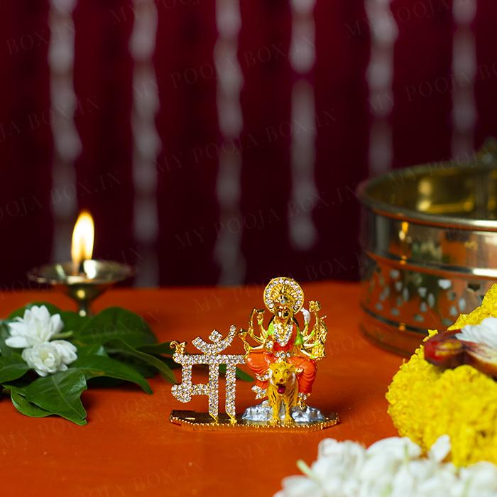 Buy Auspicious Metal Mata Rani Figurine Online in India - Mypoojabox.in