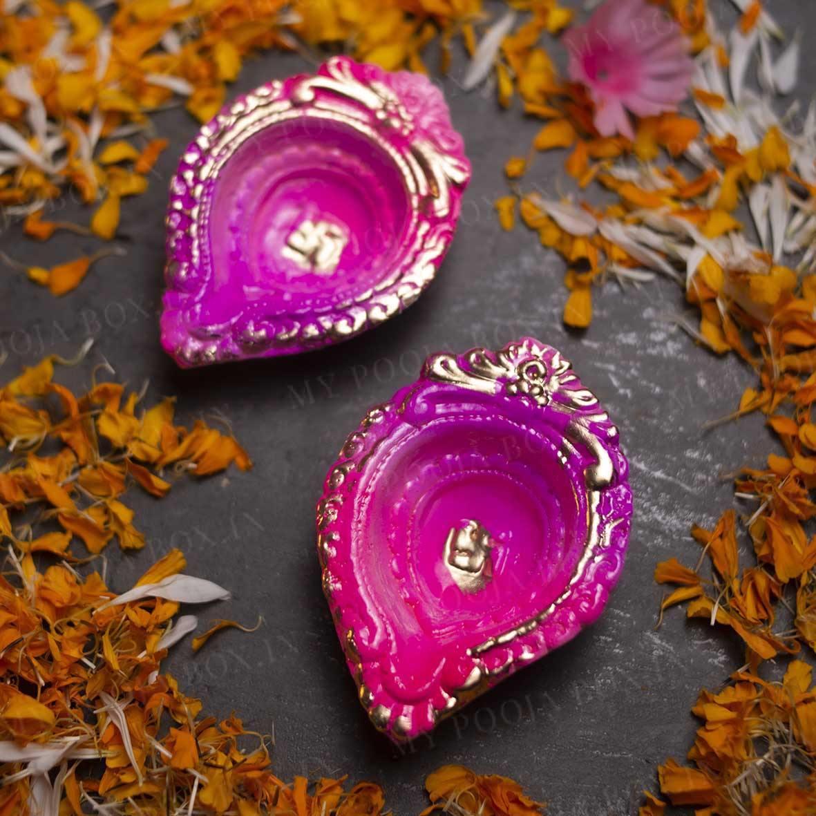 Buy 4INCH Radiant Eco Friendly Diya (Set of 2) Online in India ...