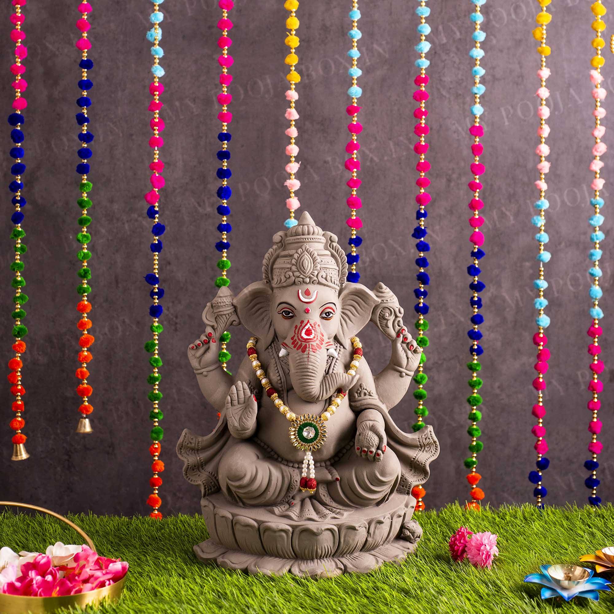 Buy Set of 10 Colorful Backdrop Decoration Online in India - Mypoojabox.in