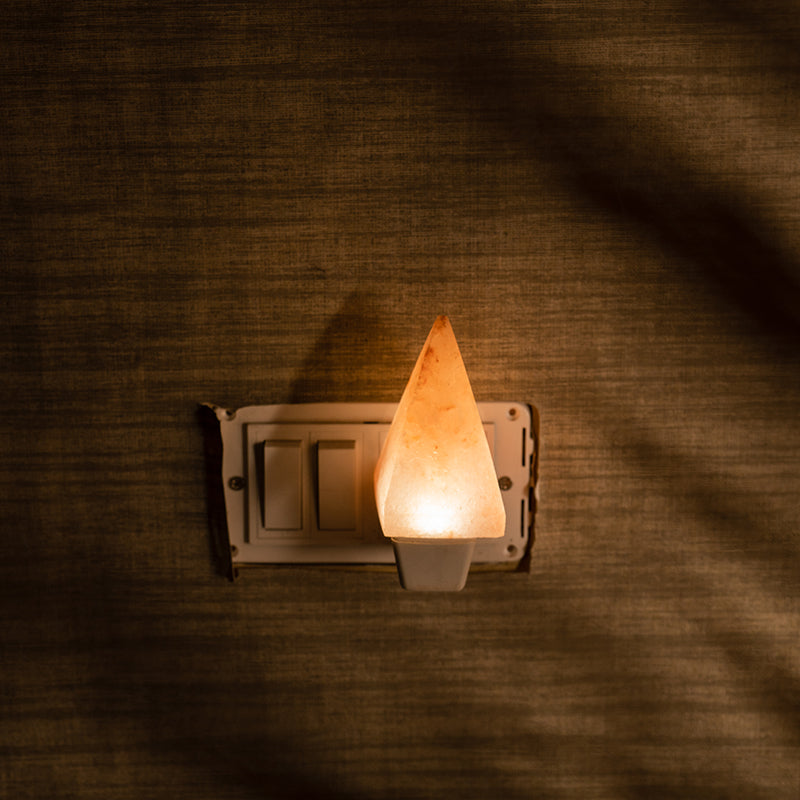 Buy Pyramid Plug-In Himalayan Salt Lamp White Online in India ...