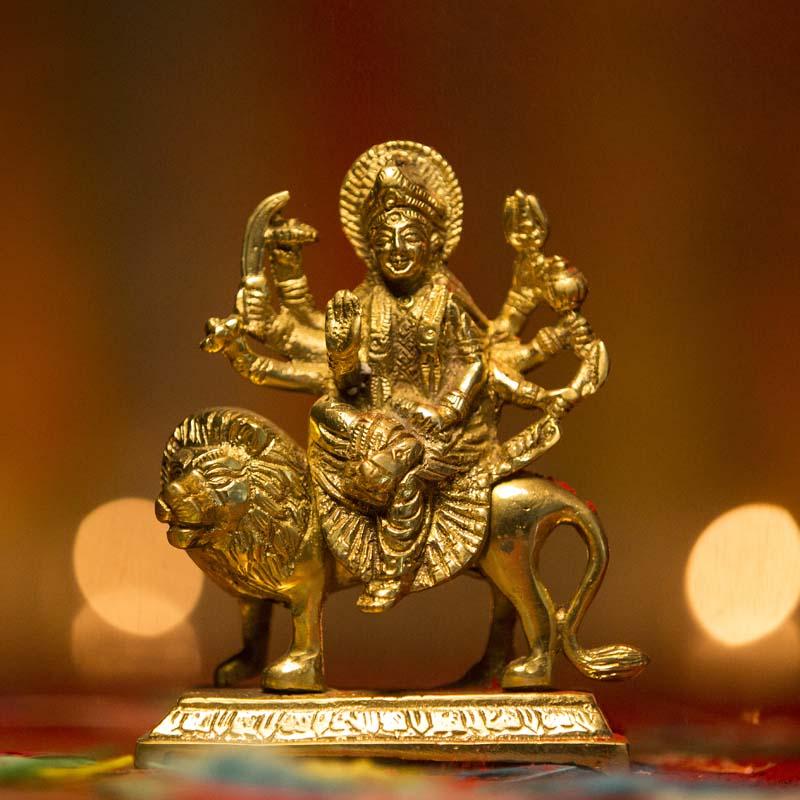Buy Big Brass Mata Rani Idol Online in India - Mypoojabox.in