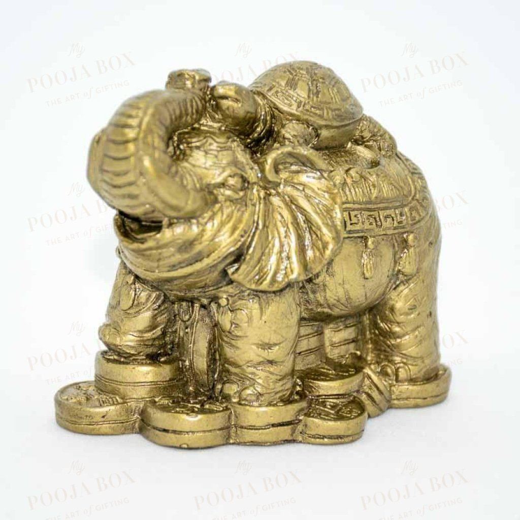 Buy Buy Feng Shui Elephant with Money Frog Atop online - Online in ...