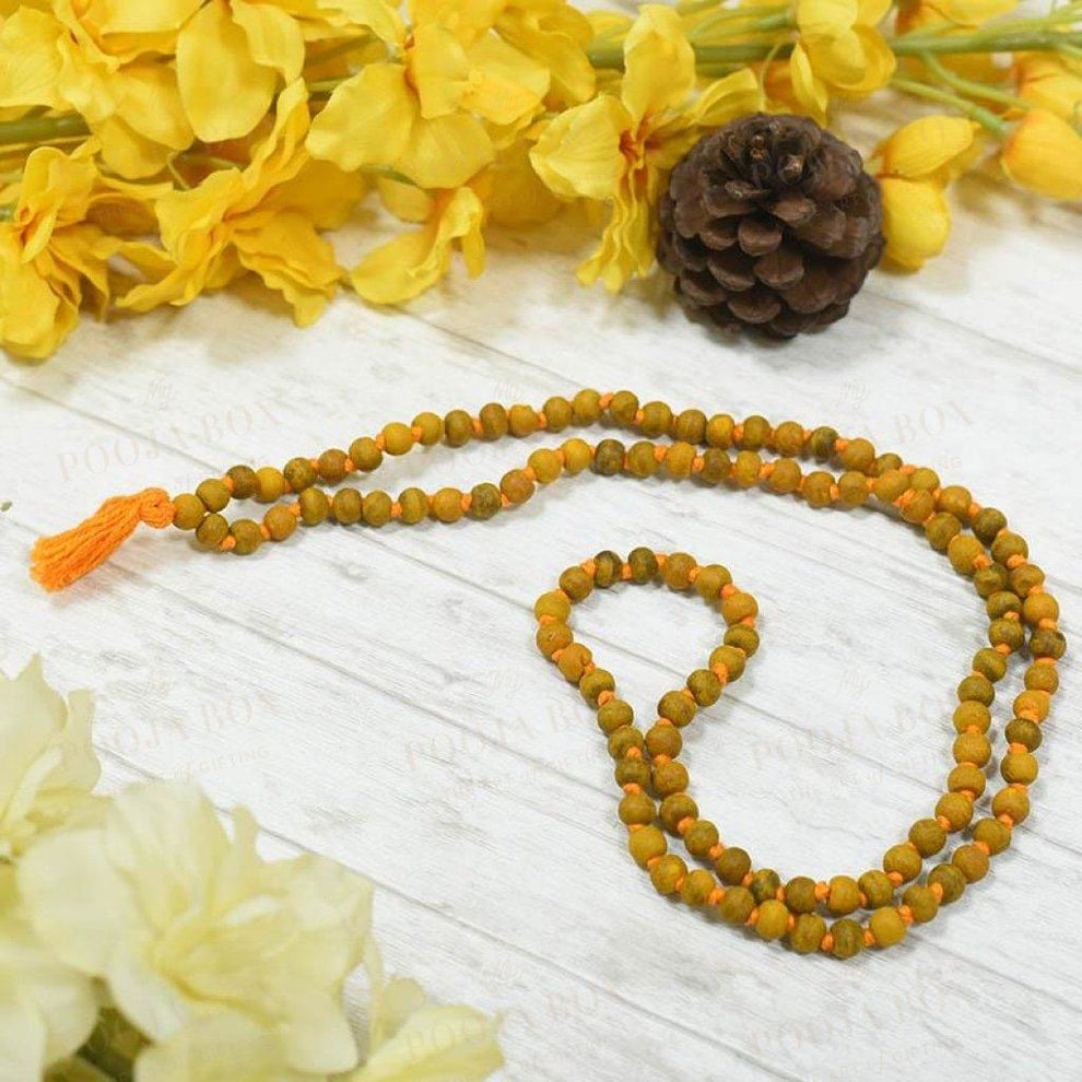 Buy Haldi/Turmeric Pooja Mala Online in India - Mypoojabox.in