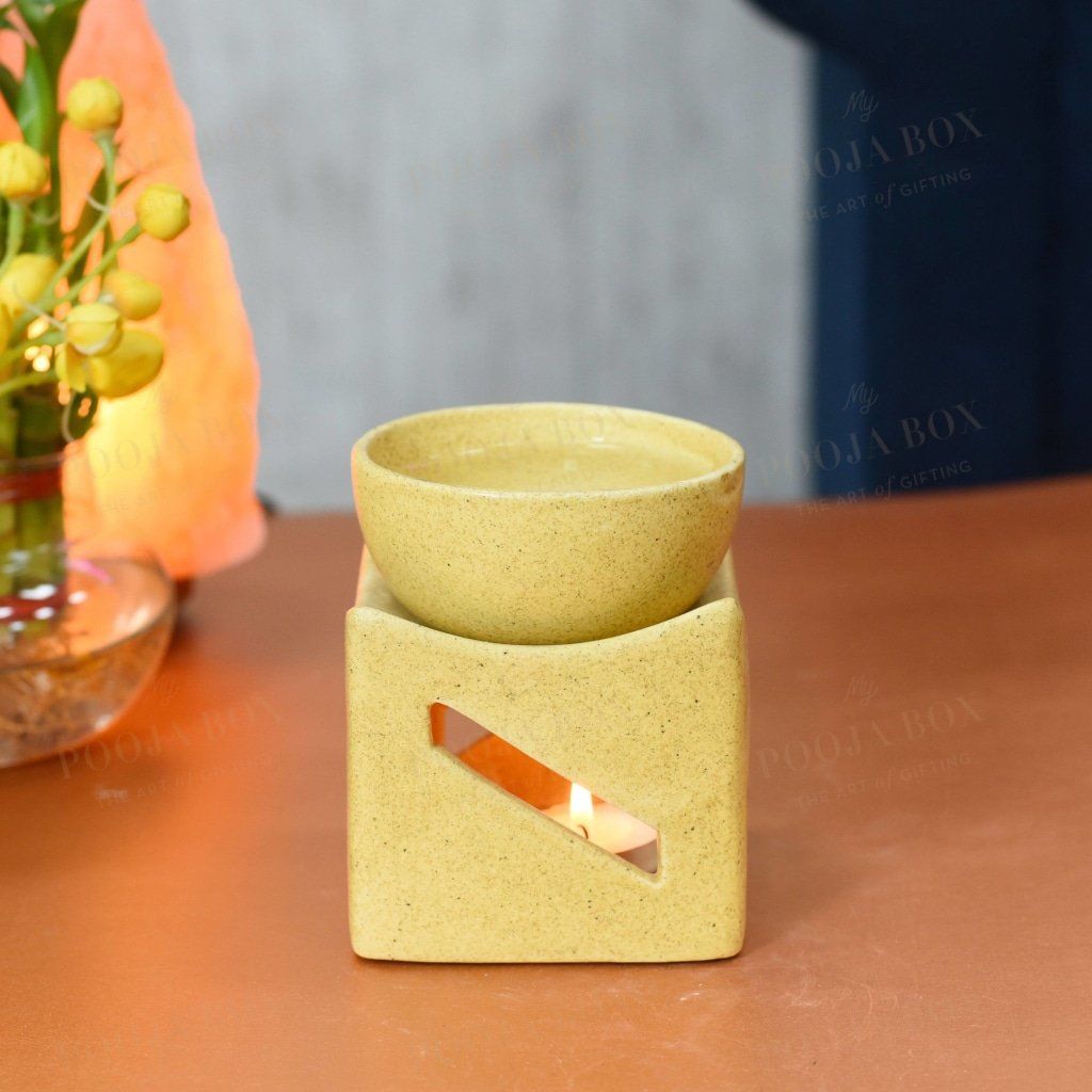 Buy Handcrafted Cube Shaped Aroma Diffuser Online in India - Mypoojabox.in