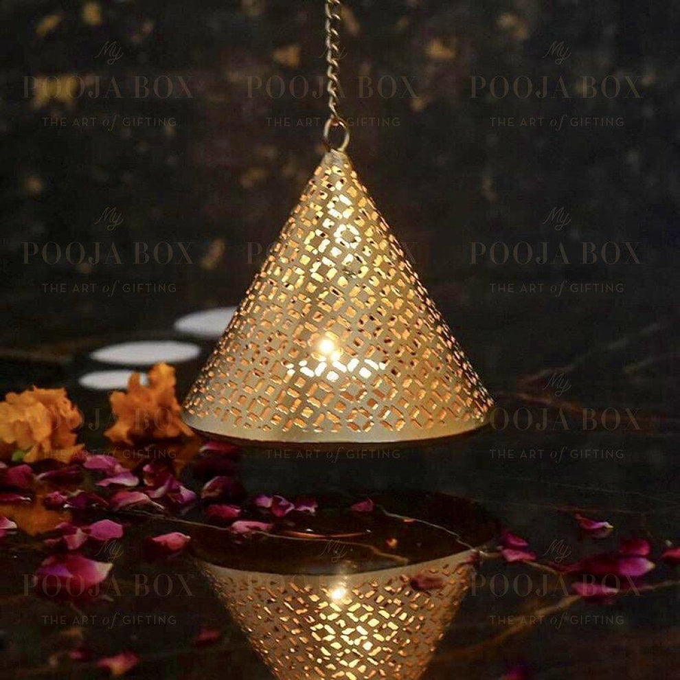 Buy Handcrafted Makhruti Hanging T-light Holder Online in India ...