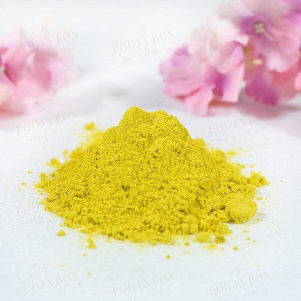 Buy Holi Herbal Neon Yellow Gulaal/Color Online in India - Mypoojabox.in