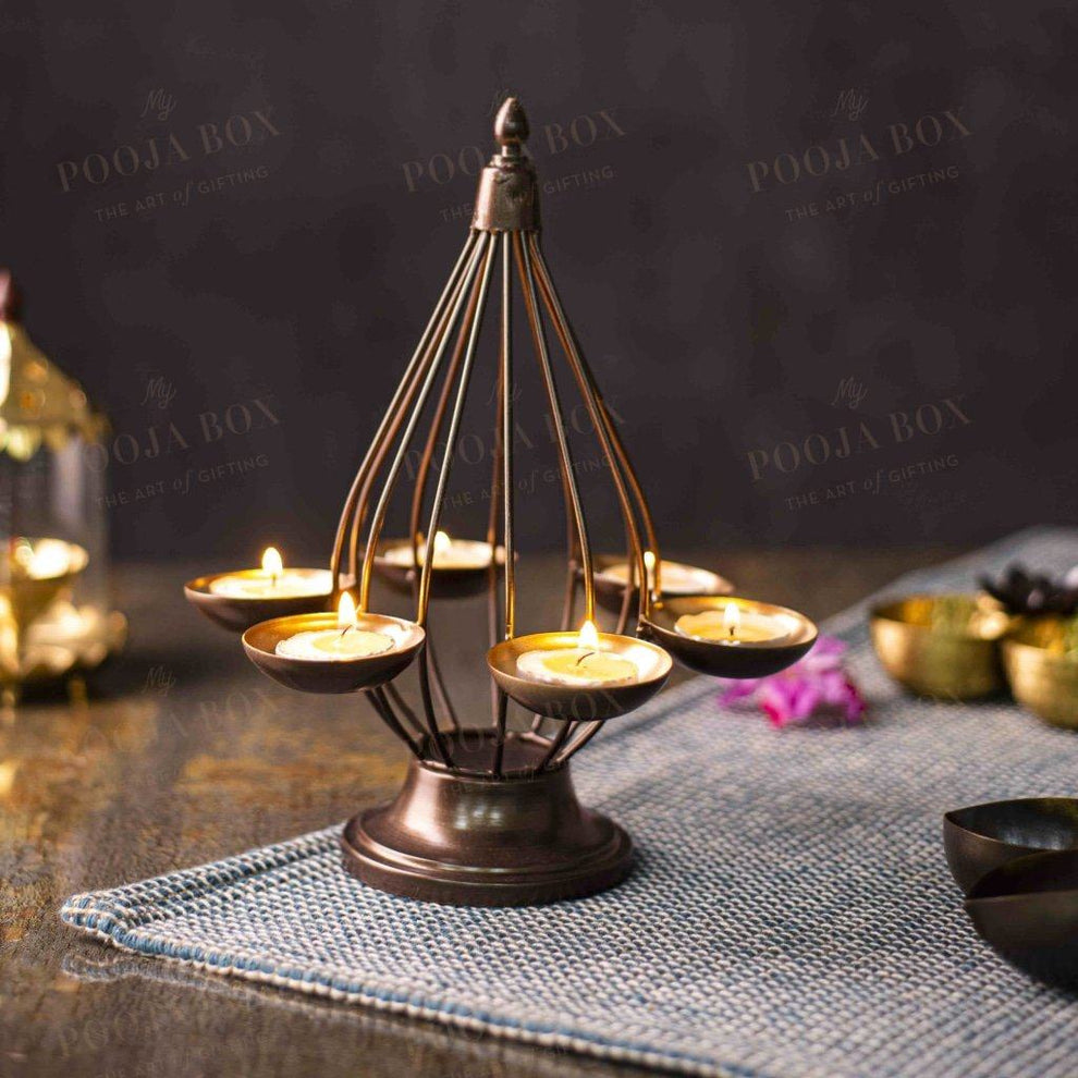 Buy Luminous Decor Diya Stand Online in India - Mypoojabox.in