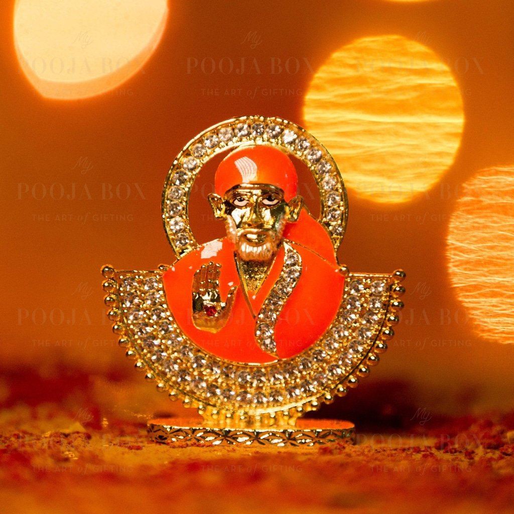 Buy Religious Metal Sai Baba Idol Online in India - Mypoojabox.in