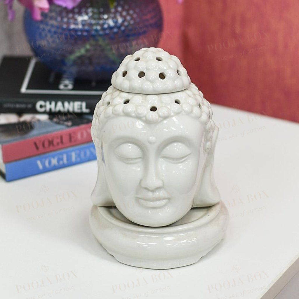 Buy Striking Ceramic Electric Meditating Buddha Aroma Diffuser Online ...